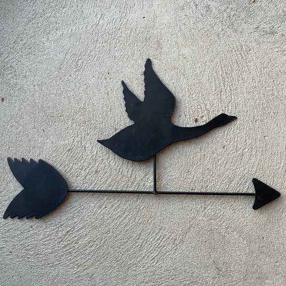 Vintage | Accents | Goose Weathervane Art Farmhouse Metal Goose Wall ...
